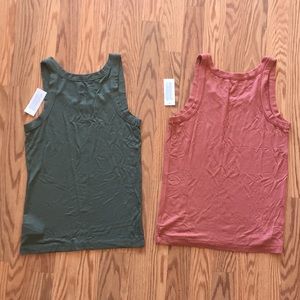 American Eagle Outfitters | Tops | 2 American Eagle Soft And Sexy Ribbed Tank Tops | Poshmark